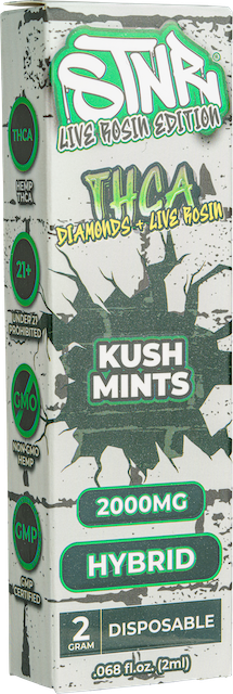 STNR 2Gram THCa Diamonds and Live Rosin Edition Disposable Pens ...